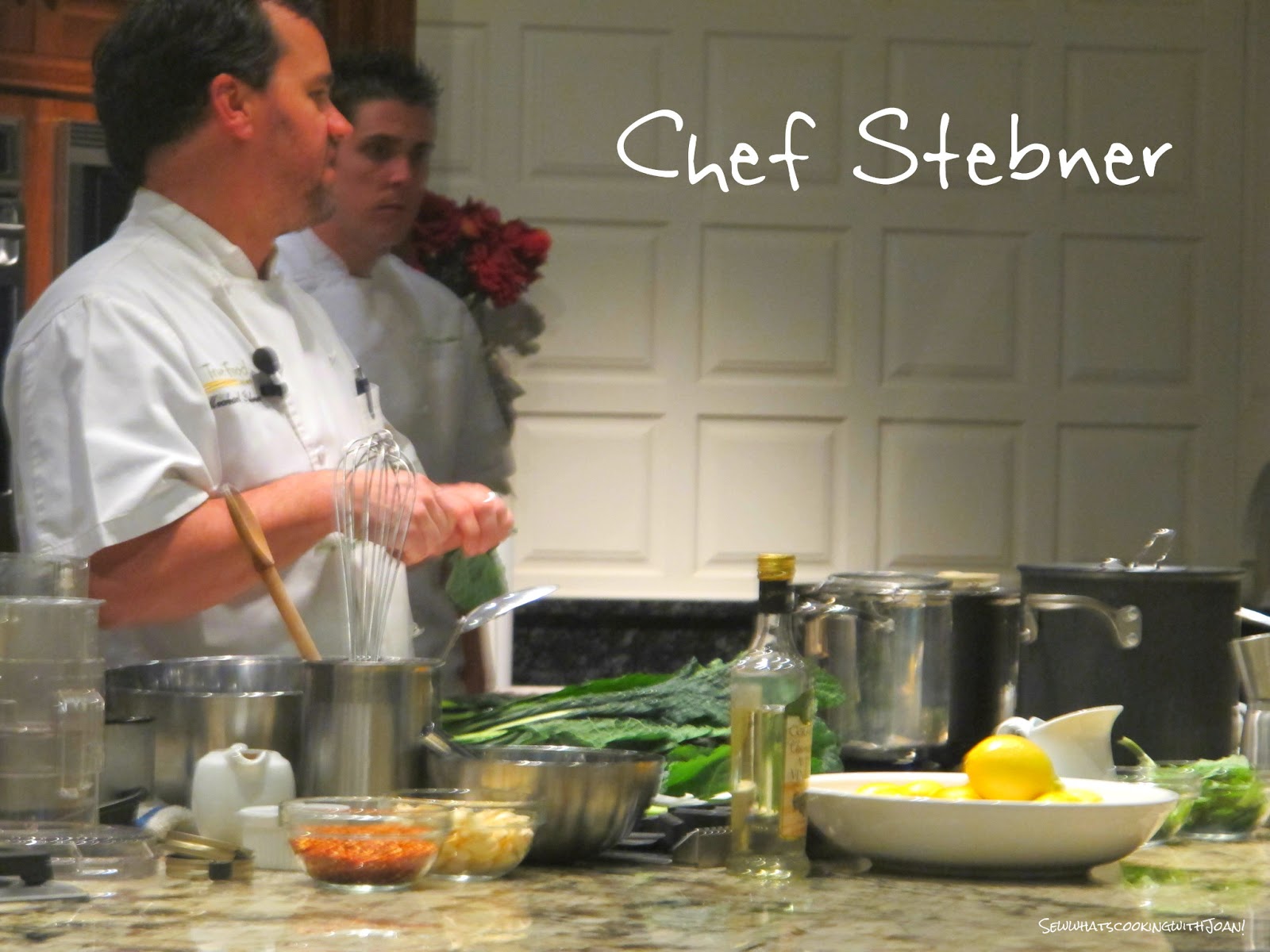 Sew what's cooking with Joan!: Fettucine with Kale Pesto- Chef Michael ...