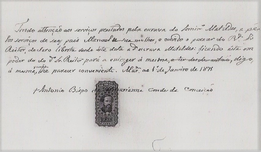 História Mundi: Imagens Históricas 39: carta de alforria