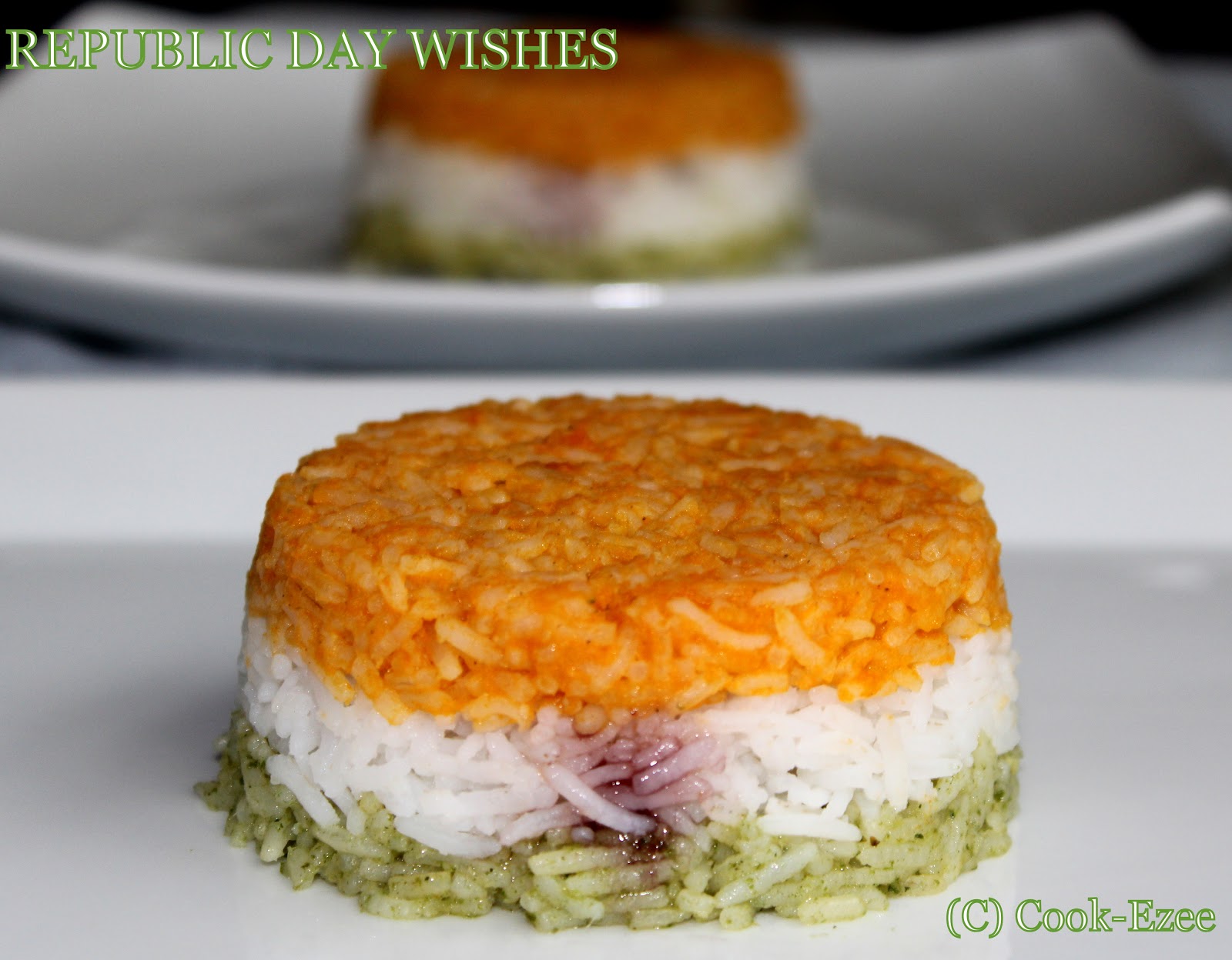 COOK-EZEE: Tri Color Rice and Republic Day Wishes To All my Fellow Indians