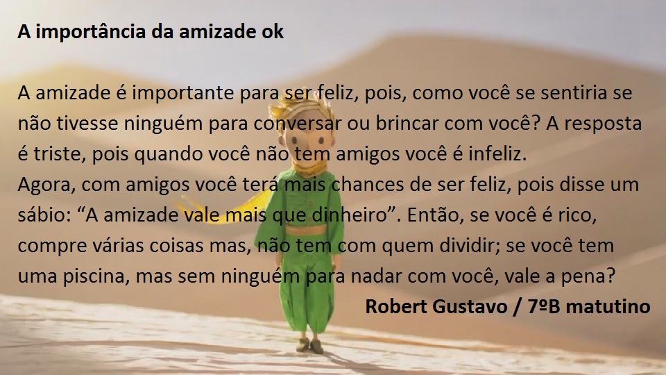 TEXTOS SELECIONADOS: AMIZADE, FUNDAMENTAL PARA SER FELIZ | Escola ...