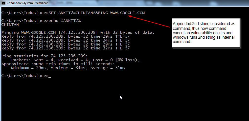 Information Security Aficionado Windows Command Injection Vulnerability For A Command Shell