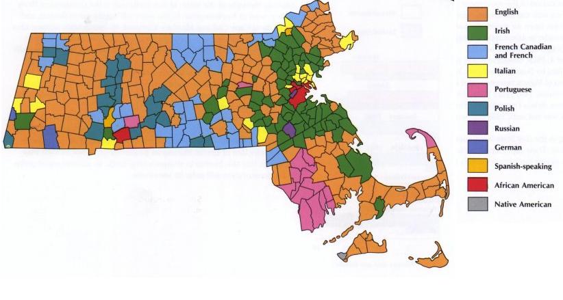 Portuguese American Dual Citizenship: Ethnicity Map of Massachusetts