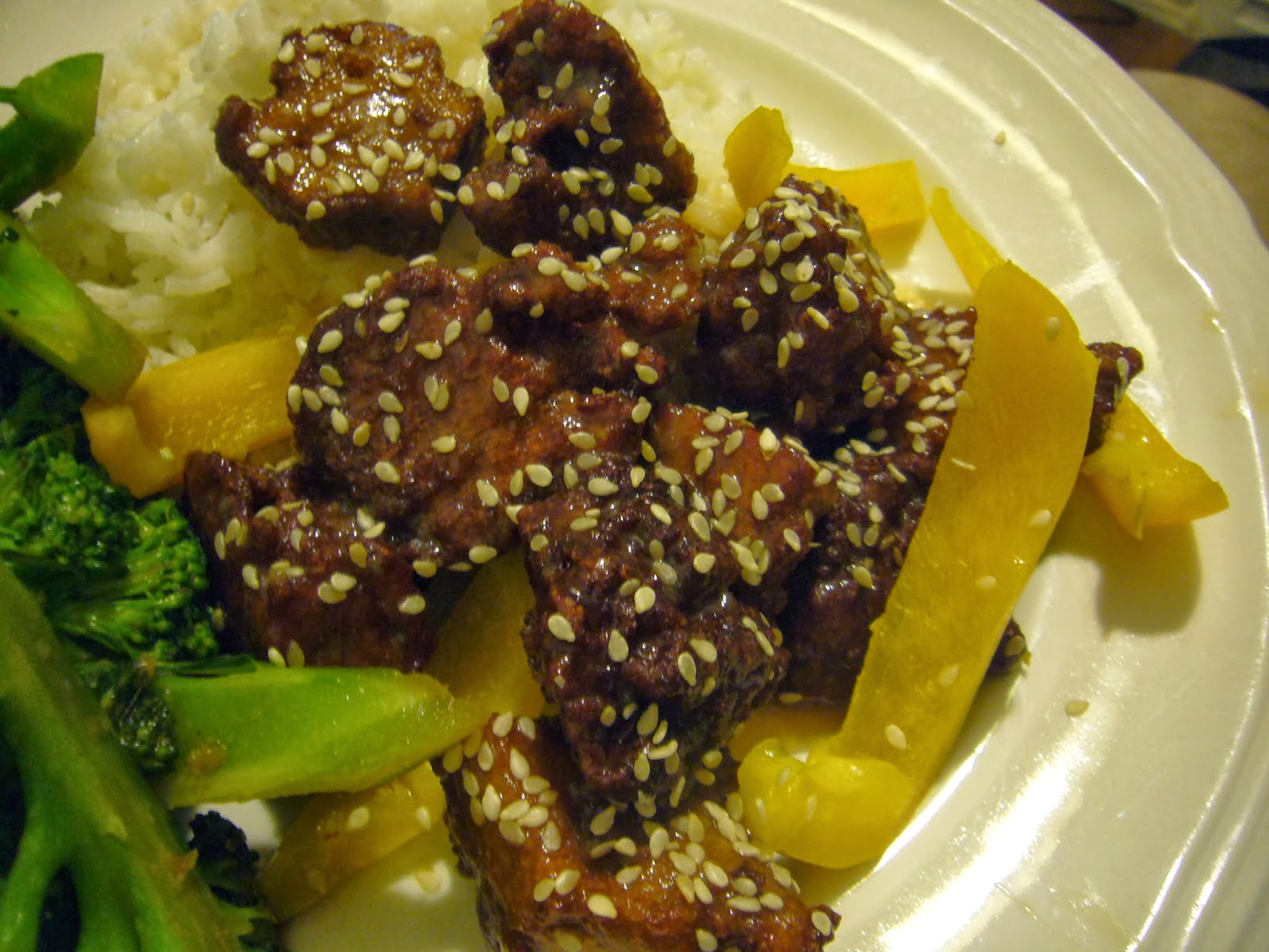 Koko's Kitchen: Sesame Seitan Using Homemade Seitan