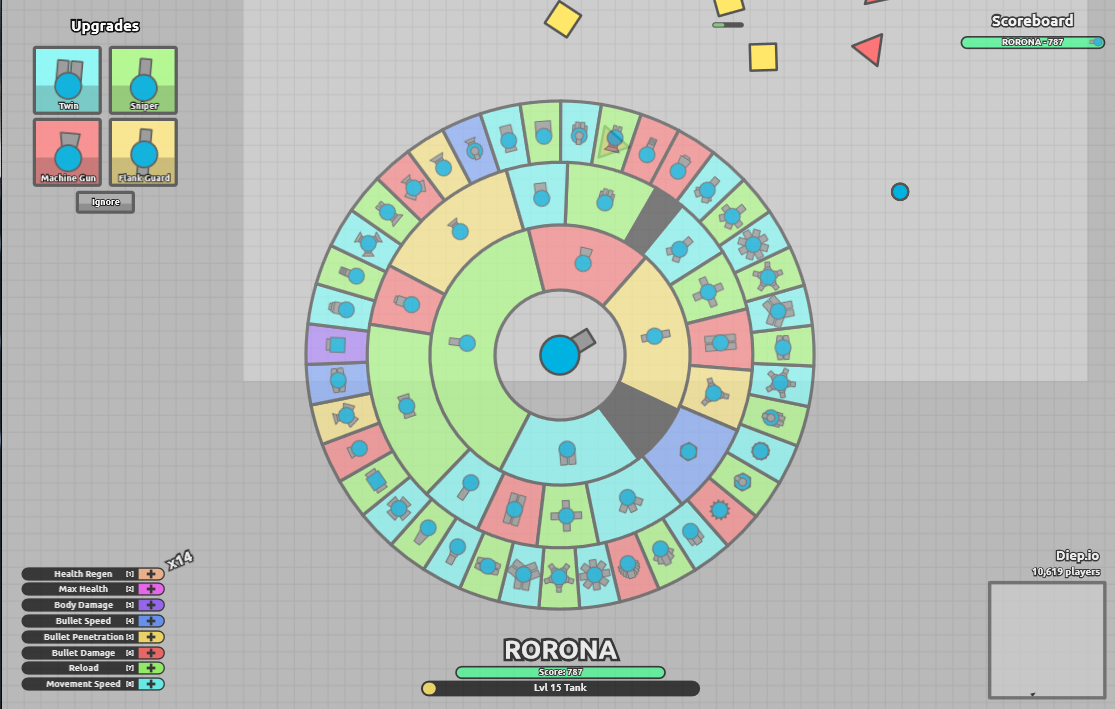 クチビル日記: コンテナ学 (diep.io学)