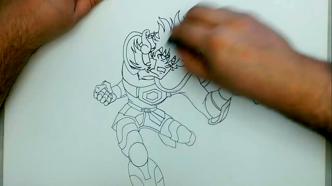 Triun Arts: COMO DIBUJAR A PEGASO (SAINT SEIYA) PASO A PASO