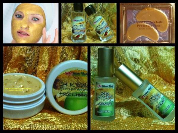 "Natural Beauty Skin Care You Love": 24K GOLD HOME KIT SET