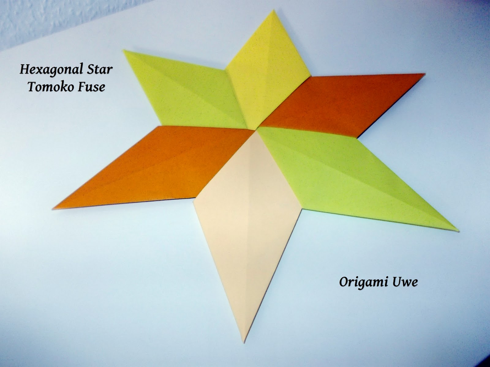 Origami, Fleurogami und Sterne : Hexagonal Star by UR Fleurogami