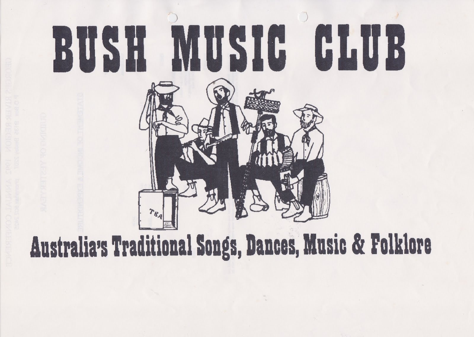 The Bush Music Club: From the Archives - Old Members Reunion, 1992 Bush ...