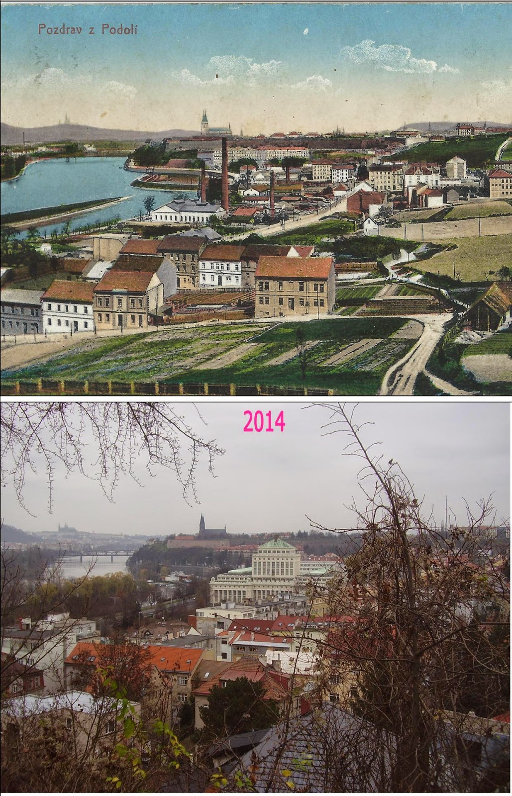 Přehled srovnávacích fotek: PODOLÍ 1 (Praha)