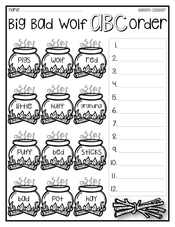 Kearson's Classroom: Big Bad Wolf Compare & Contrast