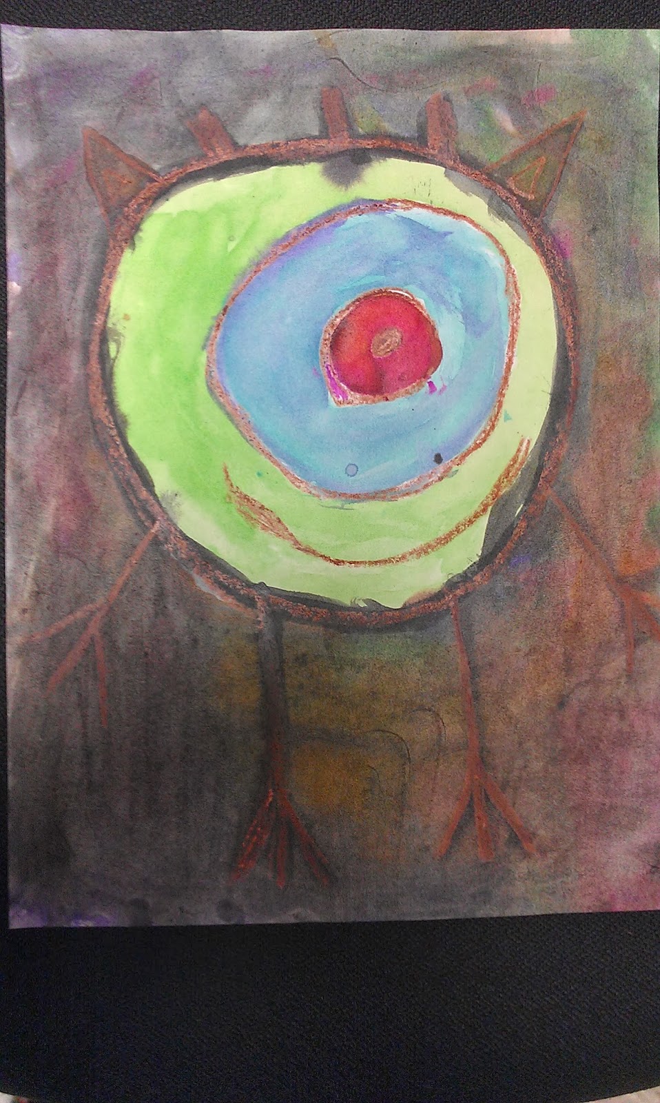 ARTsome! Elementary Art: 4th Grade- Organic Shape Monsters!