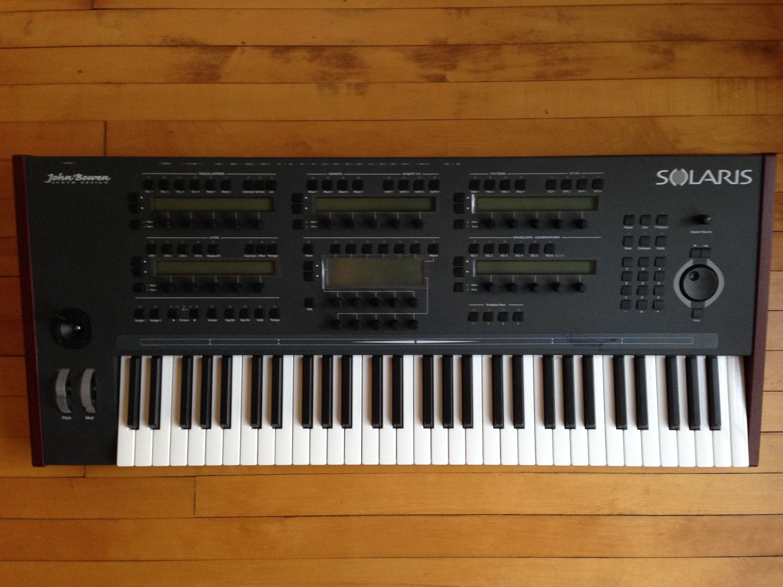 MATRIXSYNTH: John Bowen Solaris Synthesizer SN 00214 with Lit Wheels