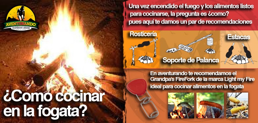 AVENTURANDO: COMO COCINAR LOS ALIMENTOS EN LA FOGATA