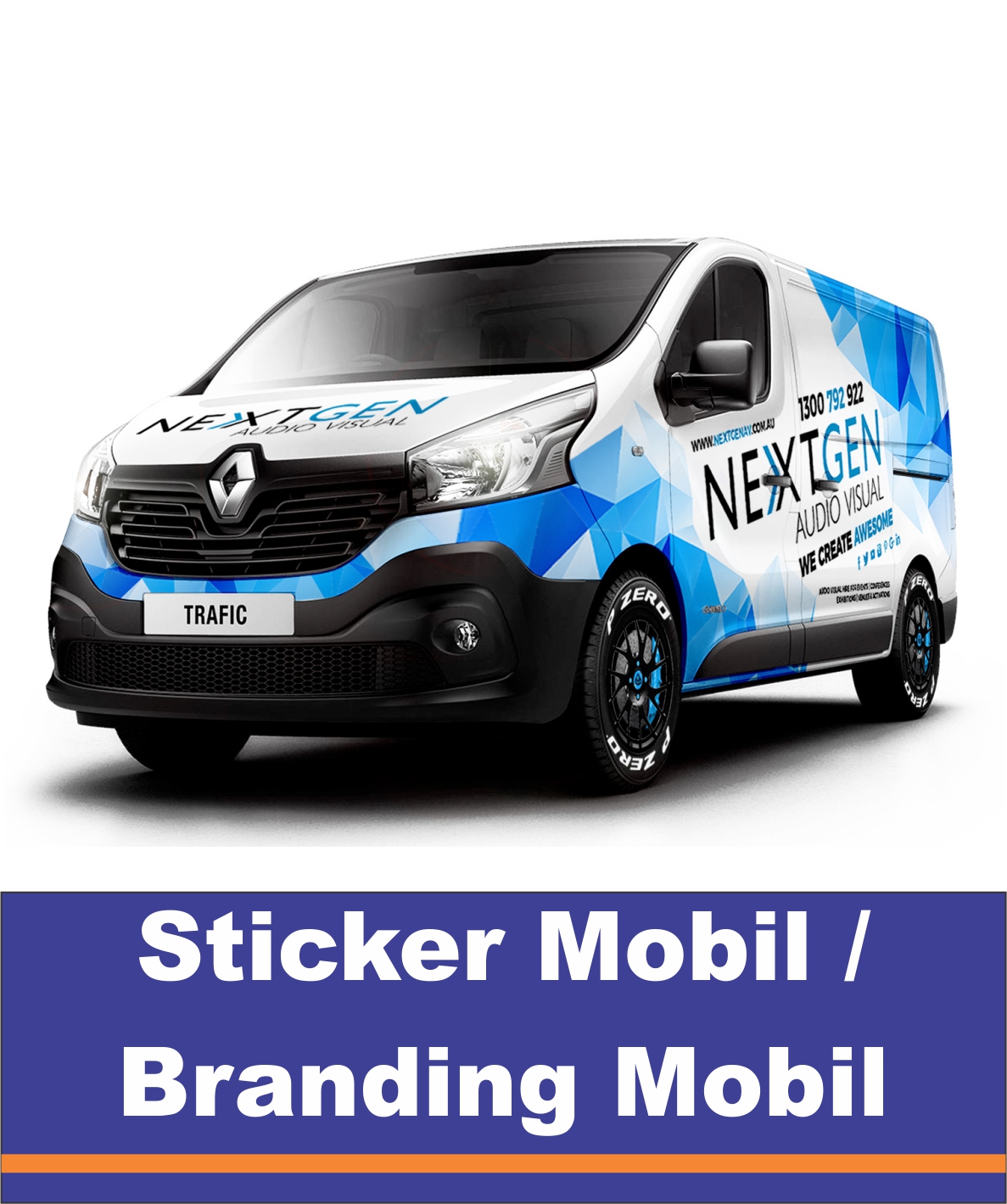 Branding Sticker Mobil - Huruf Timbul Surabaya