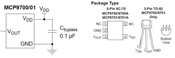 MCP9700-9700A-MCP9700E Temperature Sensor Description Datasheet PDF ...