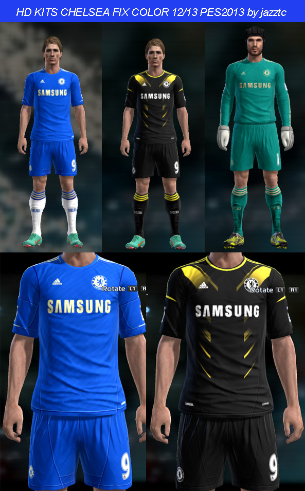 PES Explosive: PES 2013 HD KITS CHELSEA FIX COLOR 12/13