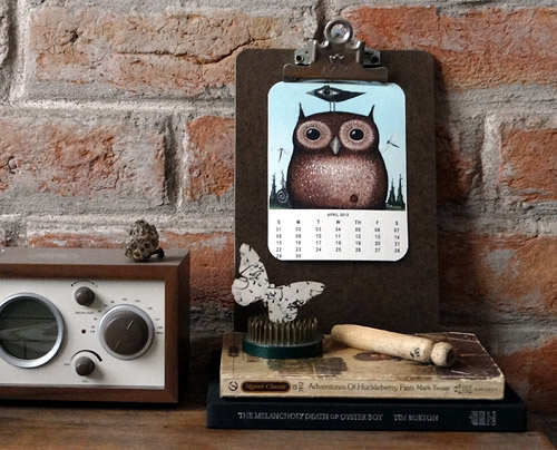 My Owl Barn: Owl Lover 2012 Free Calendar + Owl Tea Set Giveaway