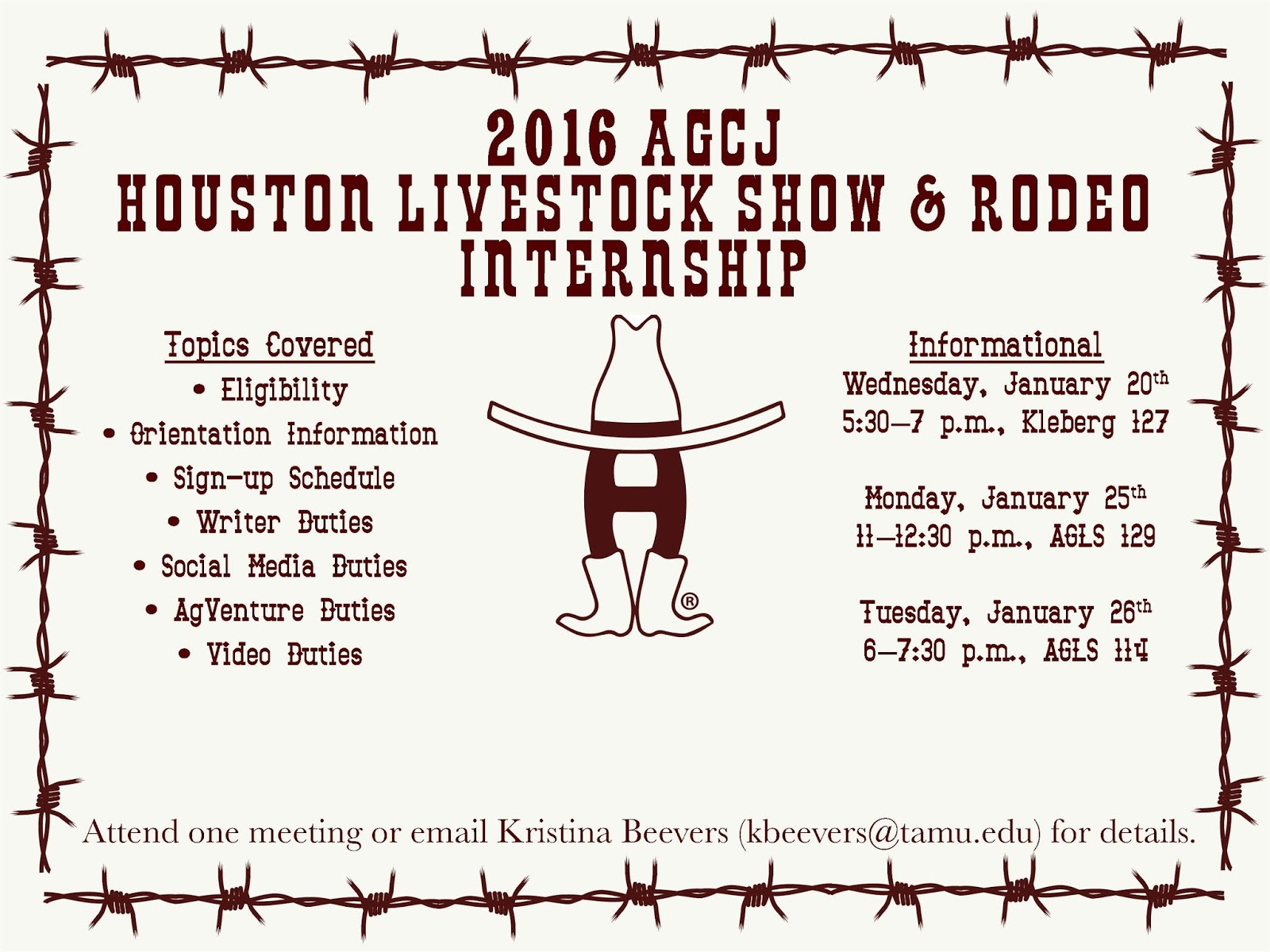 What's Up Aggie Hort?: Houston Livestock Show and Rodeo Internships