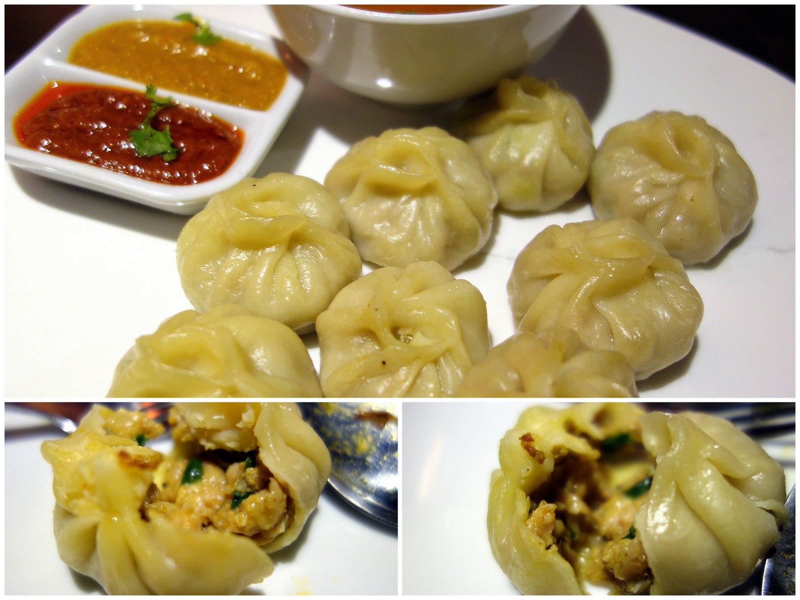 Naturally, there's momo here (RM12), steamed meat dumplings that evince ...