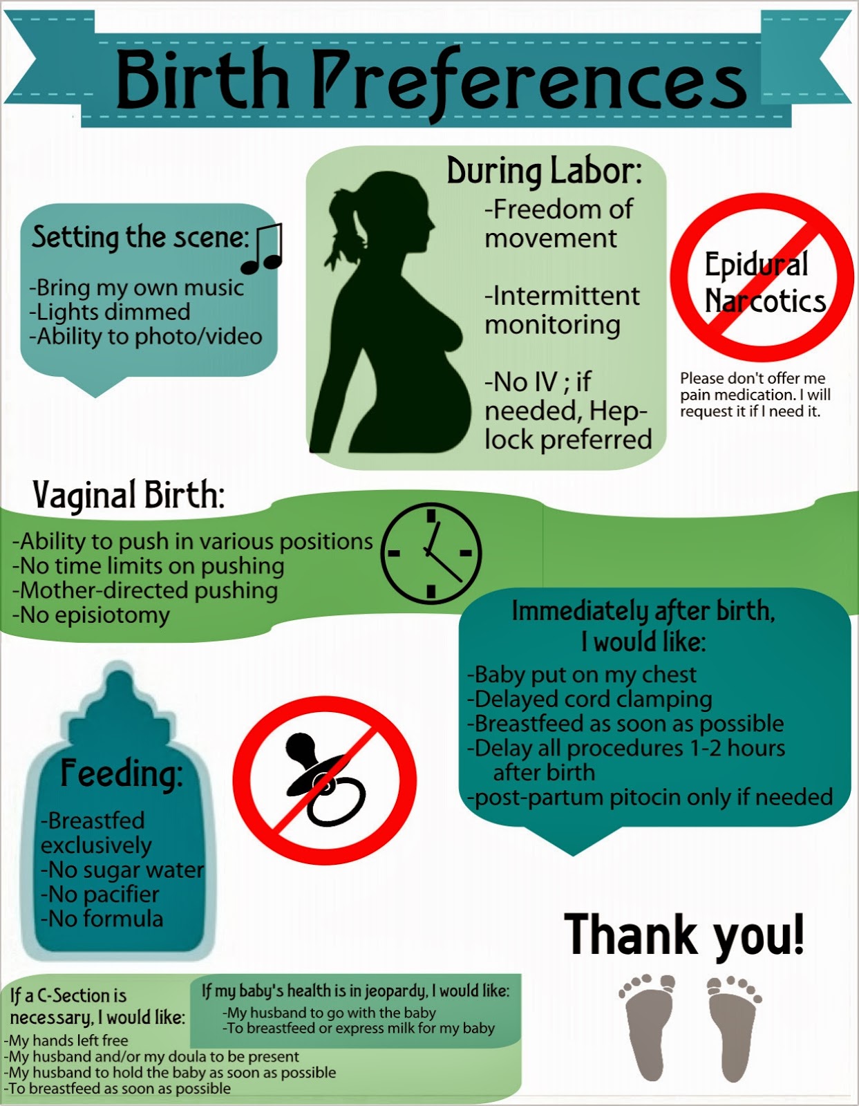 Prego to Legos: Birth Preferences (infographic)