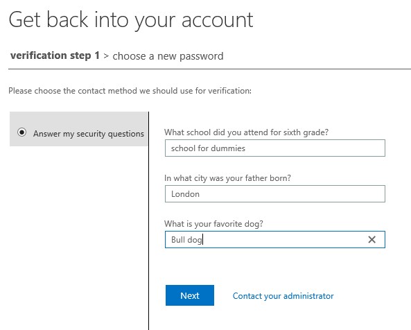 Mastering Windows: How to: Configure Azure Self-service password reset ...