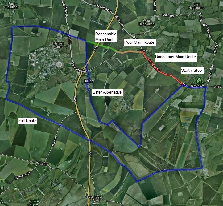 RadWagon: Ridgeway and Alternative Route Back Through Chilton