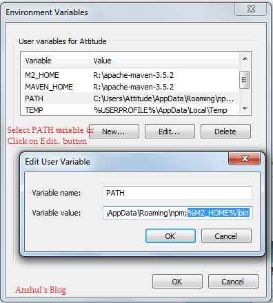 Anshul's Blog: How to install Maven on Windows: 4 Steps(with Screenshots)