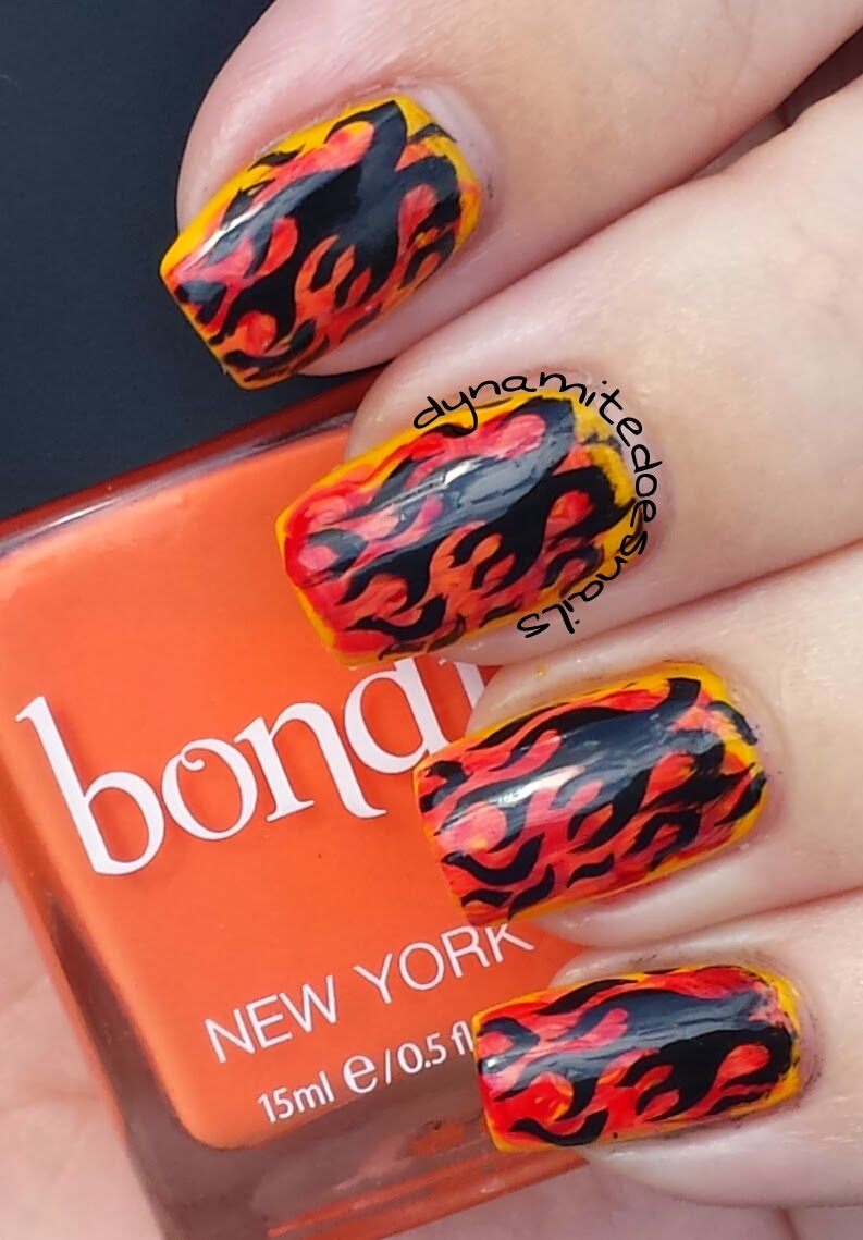 Dynamite Does Nails: 30 Mani Marathon - Manicure 20: Water Marble