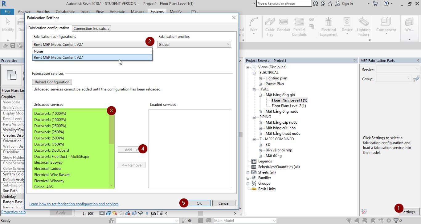 Revit MEP Fabrication - Tự học Revit MEP