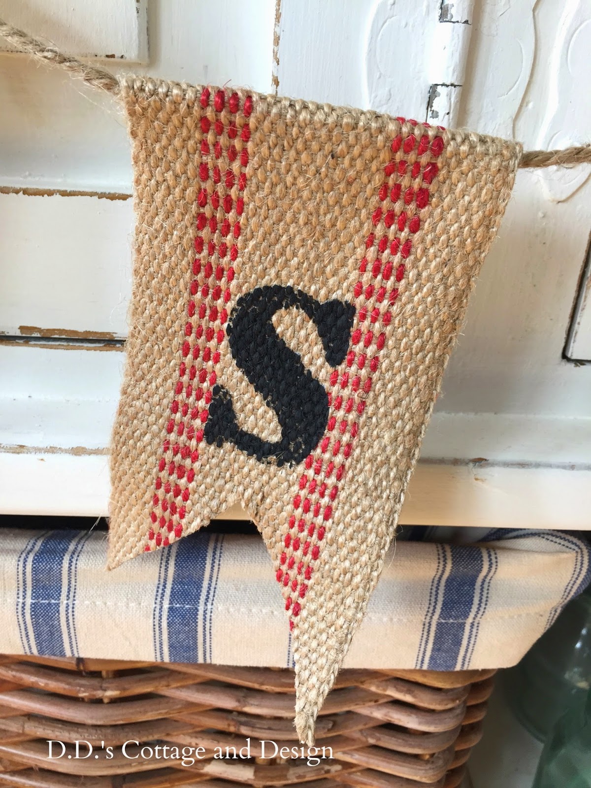 D.D.'s Cottage and Design: Rustic Christmas Banner-How to