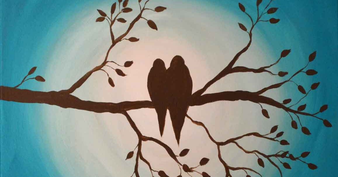 Bunga Sakura Lukisan Cat Air Simple Lukisan Pokok Simple - Cara Melukis