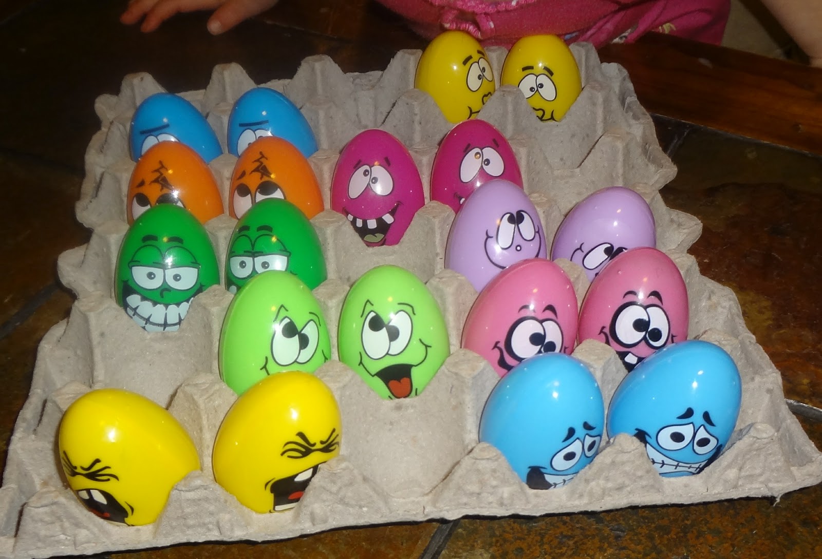 Time for Play: Silly Face Egg Matching