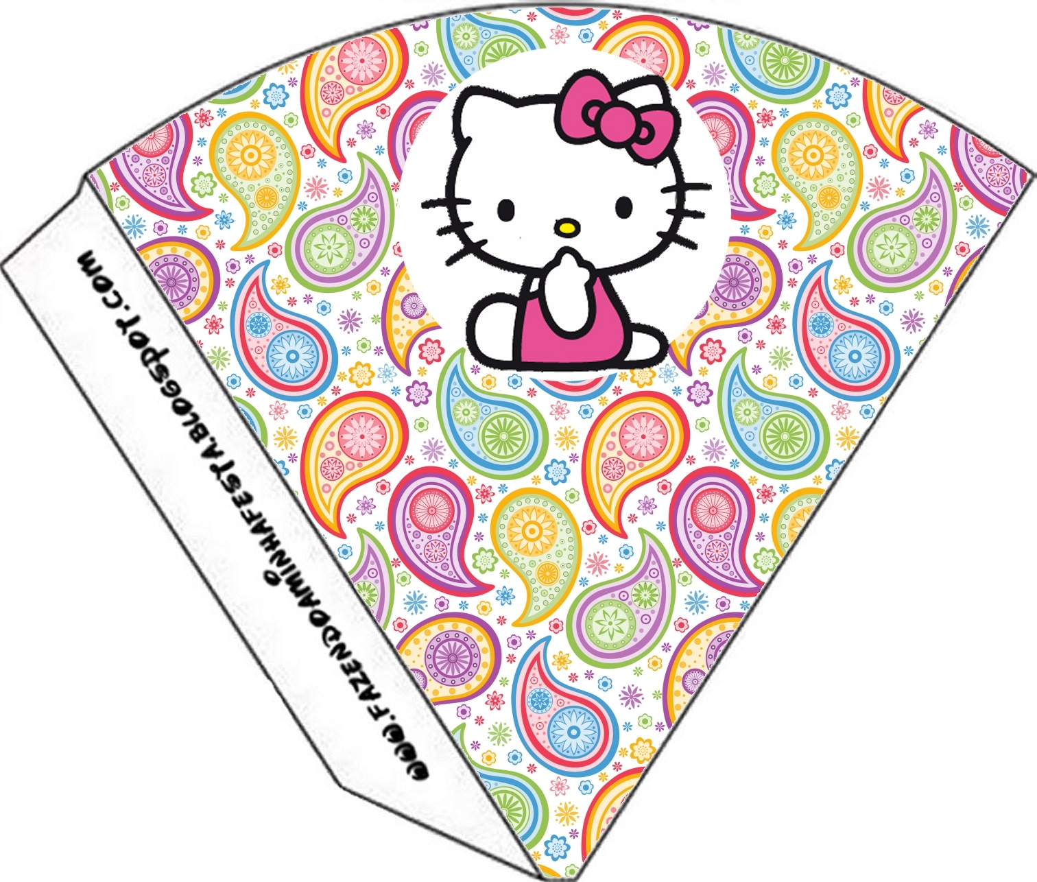 Hello Kitty - Kit Completo com molduras para convites, rótulos para ...