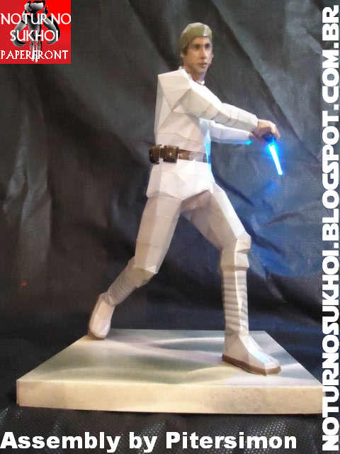 Noturno Sukhoi: Star wars Luke Skywalker ep. lV_Papercraft