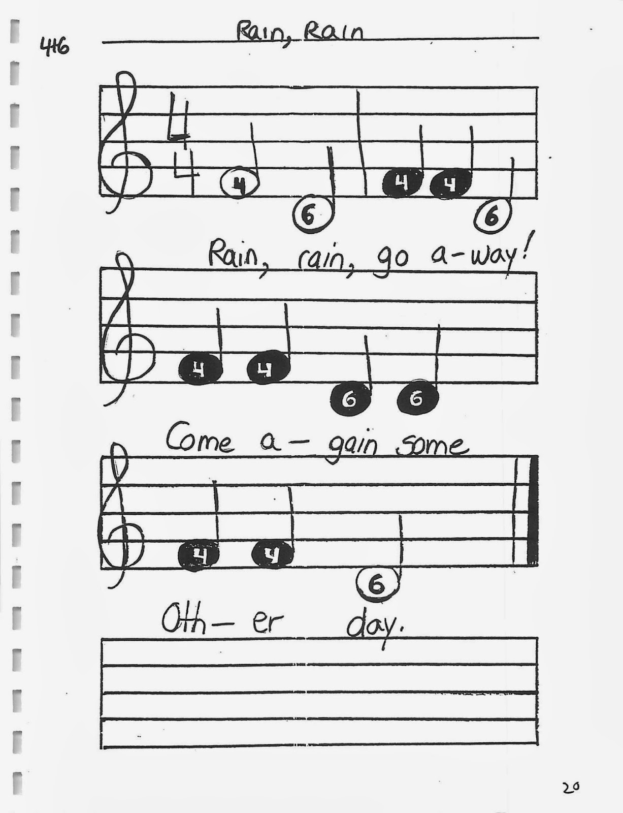 Miss Jacobson's Music: TONETTE SONG BOOK: PAGES 11-20