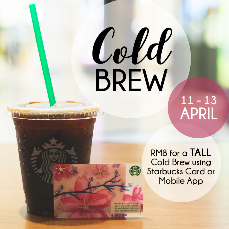 星巴克 Cold Brew 咖啡只需8令吉