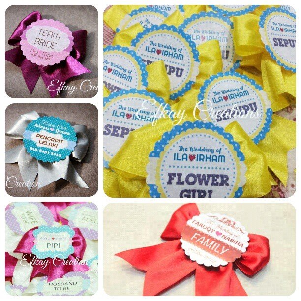 efkaycreation: Handmade ribbon badge