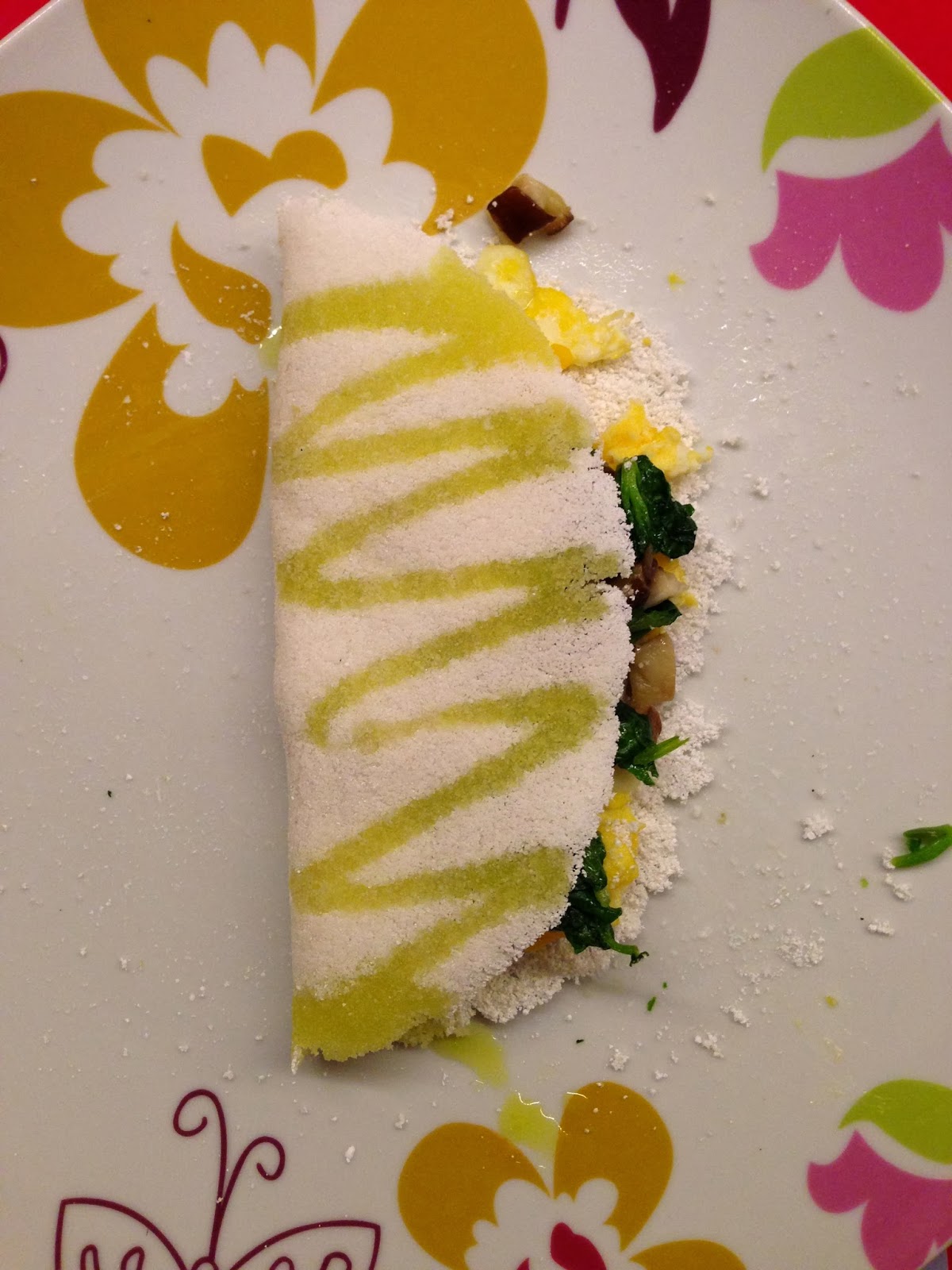 DaHora Culinária Vegetariana: Tapioca de shitake com agrião