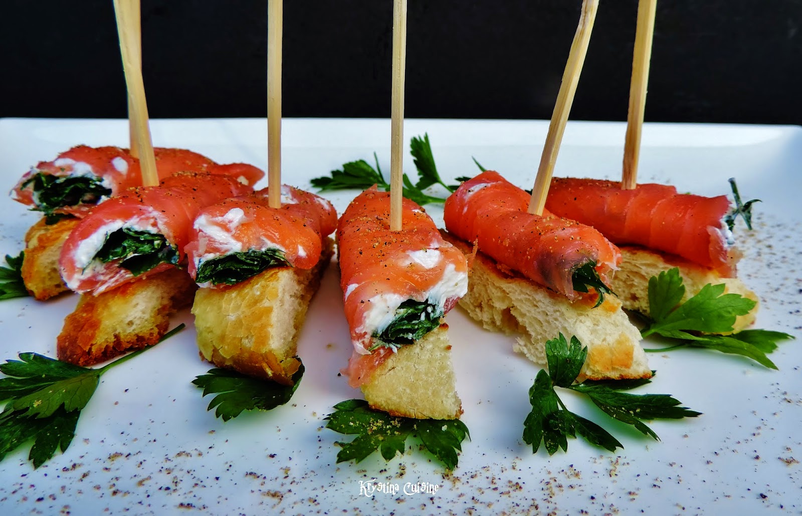 Krystina cuisine: Amuse - Bouche de Saumon Fumé