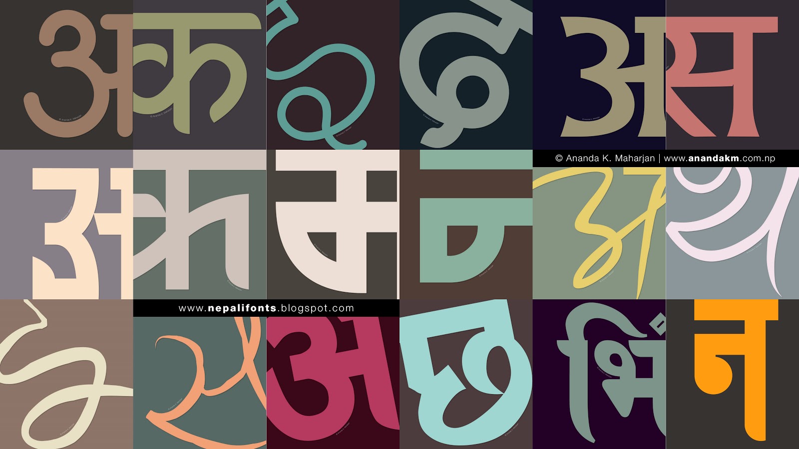 New Nepali Fonts: Various Nepali Devanagari Fonts by Ananda K. Maharjan