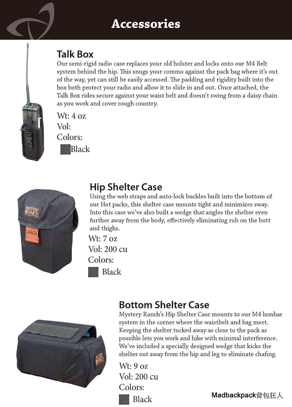 Madbackpack背包狂人: Mystery Ranch 神秘牧場 消防 型錄 Fire Catalog