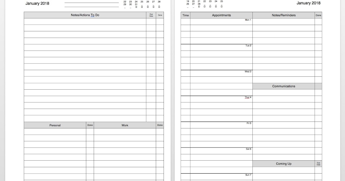 Philofaxy: A5 Enhanced Time Manager Insert - Revisited