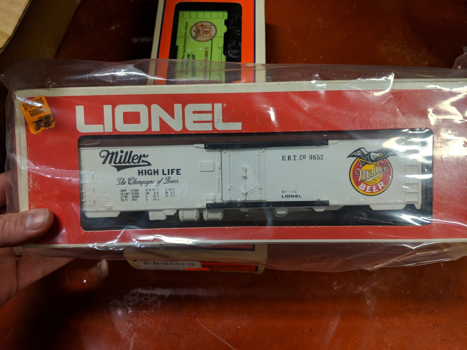 Lionel 6-9852 Miller High Life Billboard Reefer Boxcar - Mantleburg Line