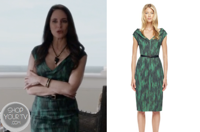 Revenge: Season 2 Episode 21 Victoria's Green Printed Dress | Shop Your TV