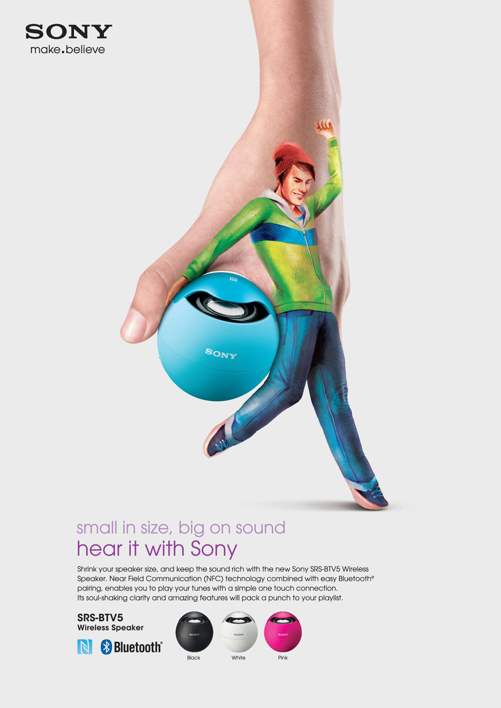Jason Siew: Sony SRS-BTV4 Speaker Poster