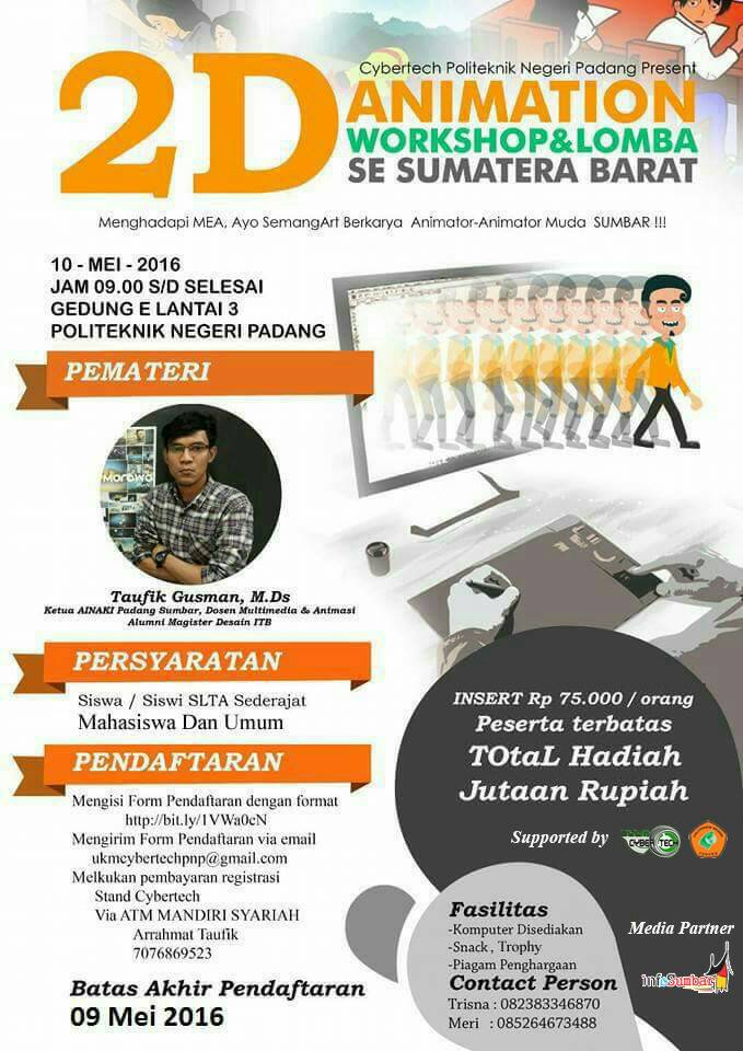 Workshop dan Lomba animasi 2D - Sumatera Connect