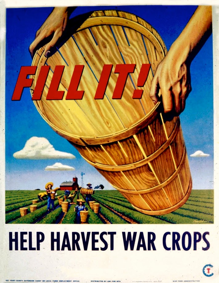 Two Men and a Little Farm: HARVEST WAR CROPS, VINTAGE POSTER SUNDAY