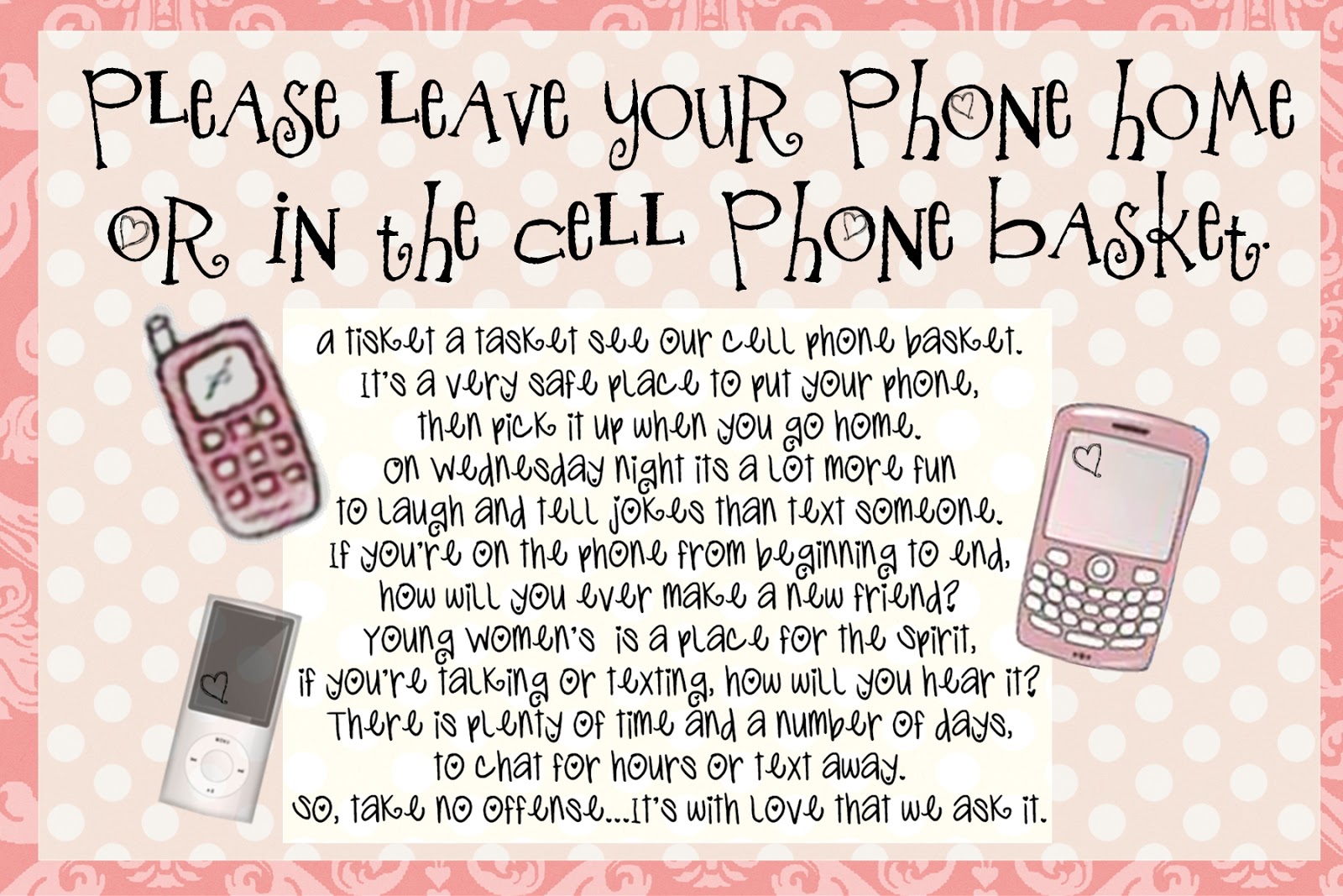 The Sew*er, The Caker, The CopyCat Maker: Cell Phone Basket