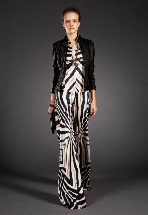 Roberto Cavalli Zebra Print Designs 2013