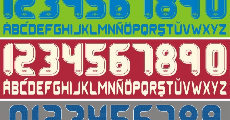 Umbro 2006 - 2009 font